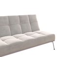 Novogratz Elle Futon, Convertible Sofa Bed and Couch, Gray Velvet ...