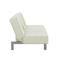 Convertible Faux Leather Futon Sofa Bed, Classic Folding Sofa Couch ...