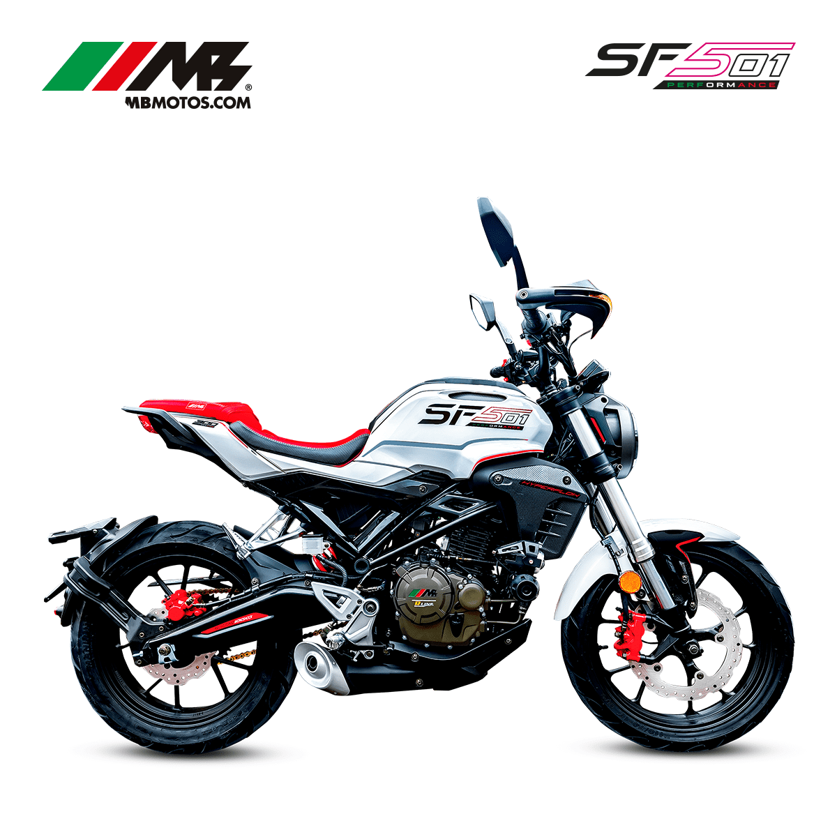 Motocicleta Deportiva MB Motos SF501 300cc Blanco 2026 | Bodega Aurrera ...