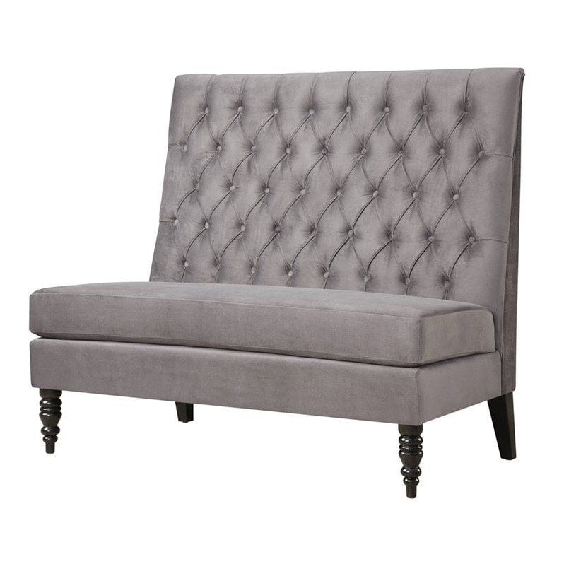 PRI Upholstered Bench in Silver | Walmart Canada