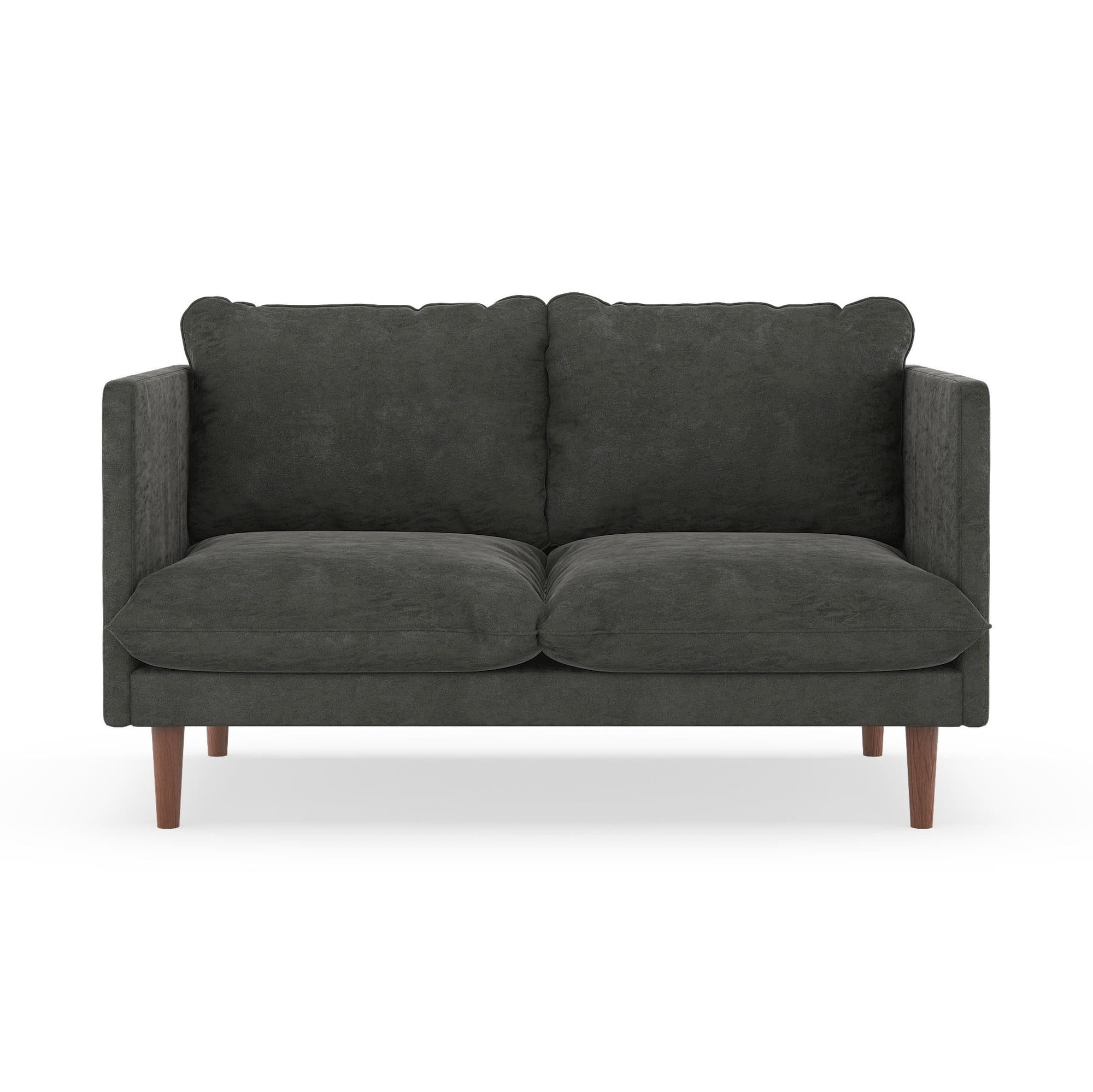 Chandler Sofette Micro Suede - Charcoal - Walmart.com