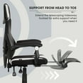 Gamer Gear Gaming Chair with Extendable Leg Rest, Breathable Mesh ...