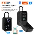 Bluetooth Fingerprint Key Safe Waterproof Key Storage Lock Box Password ...