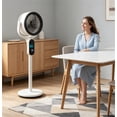 Adjustable Height Pedestal Fan 900CFM Quiet Oscillating Floor Fan with ...