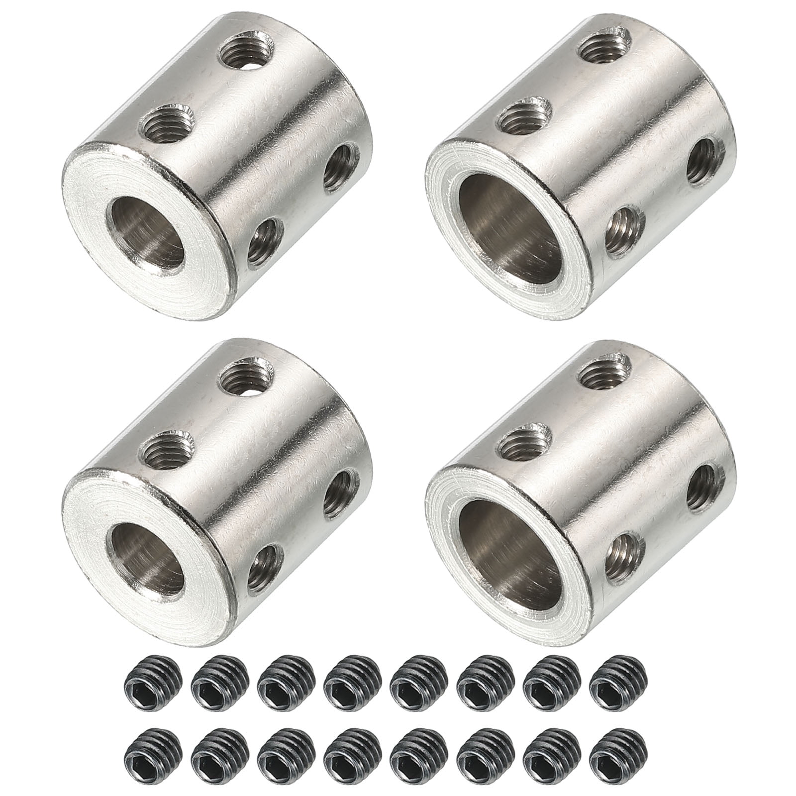 Uxcell Shaft Coupler Connector L22 x D20 8mm to 12mm Bore Stainless ...