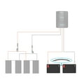 Renogy 16in 4AWG Battery Interconnect Cables for 5/16 Tin-Plated Copper ...