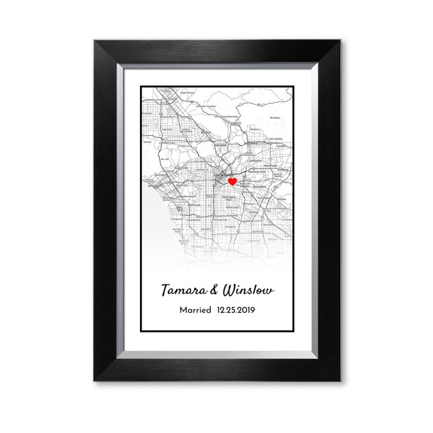 DECORARTS Personalized Street Map, Customizable Map, Custom City Map ...