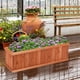 40 Inch Wooden Flower Planter Box Garden Yard Decorative Window Box ...