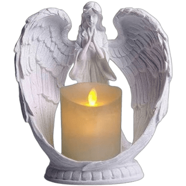 Icy Giftware 20" Clear Winged Angel Christmas LED Lighted Tabletop ...