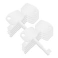 Diaedge 10pcs Plastic Reset Key For Emergency Stop Switch Panel Switch