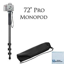 Pro Series 72" inch Monopod w/ Quick Release + Universal Tripod Mount ...
