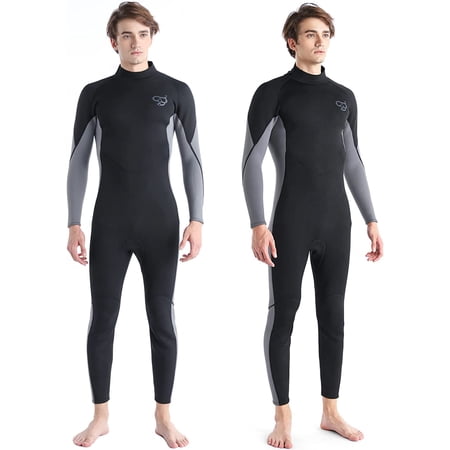 Full Wetsuits Men 3mm Neoprene Suit Full Body Diving Suit Long Sleeve ...