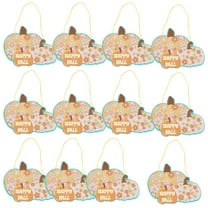 6 1/2" x 5" Floral Pumpkin Happy Fall Sign Foam Craft Kit - Makes 12 ...