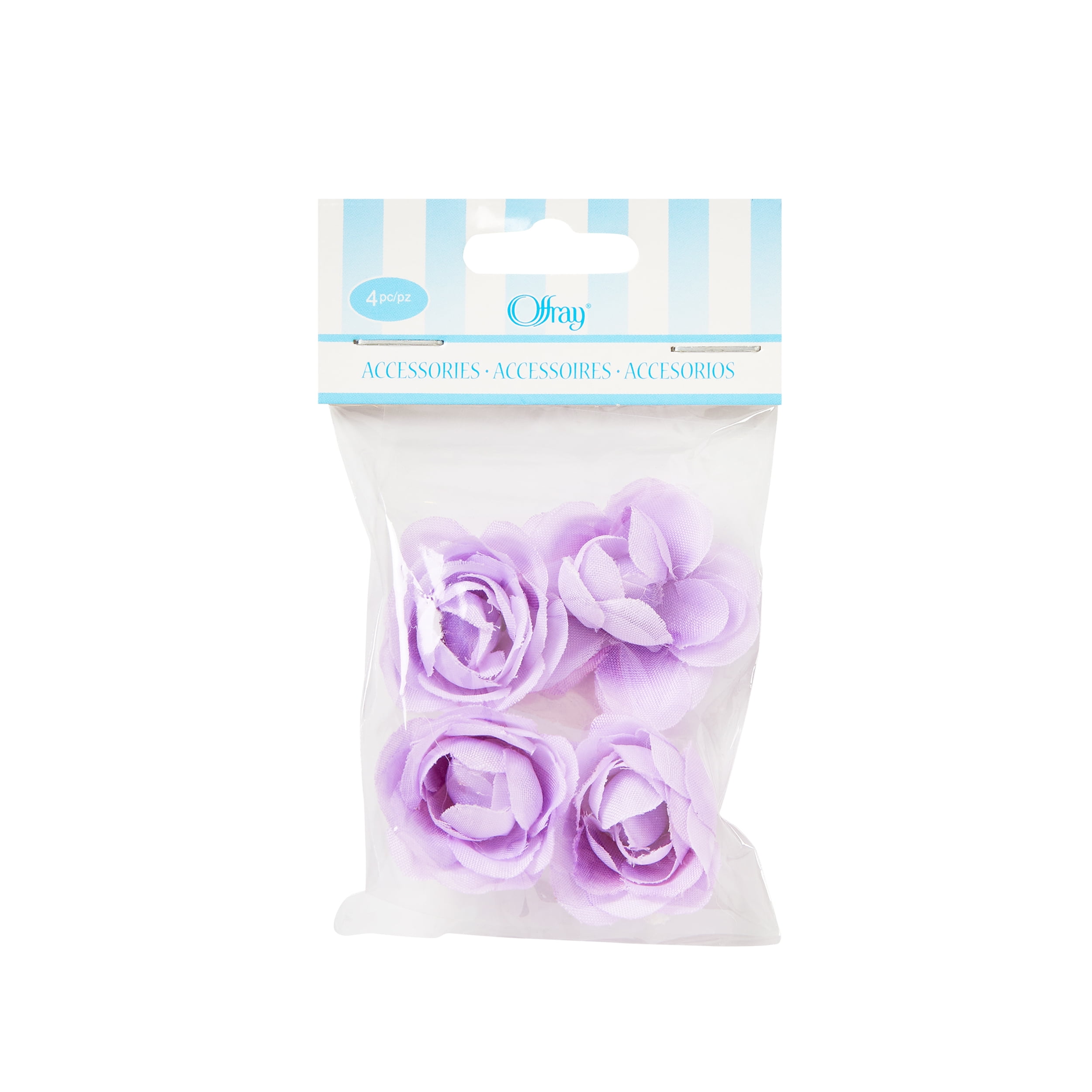 Offray Accessories, Lilac Mini Rose Accessory for Wedding, Hair Clips ...