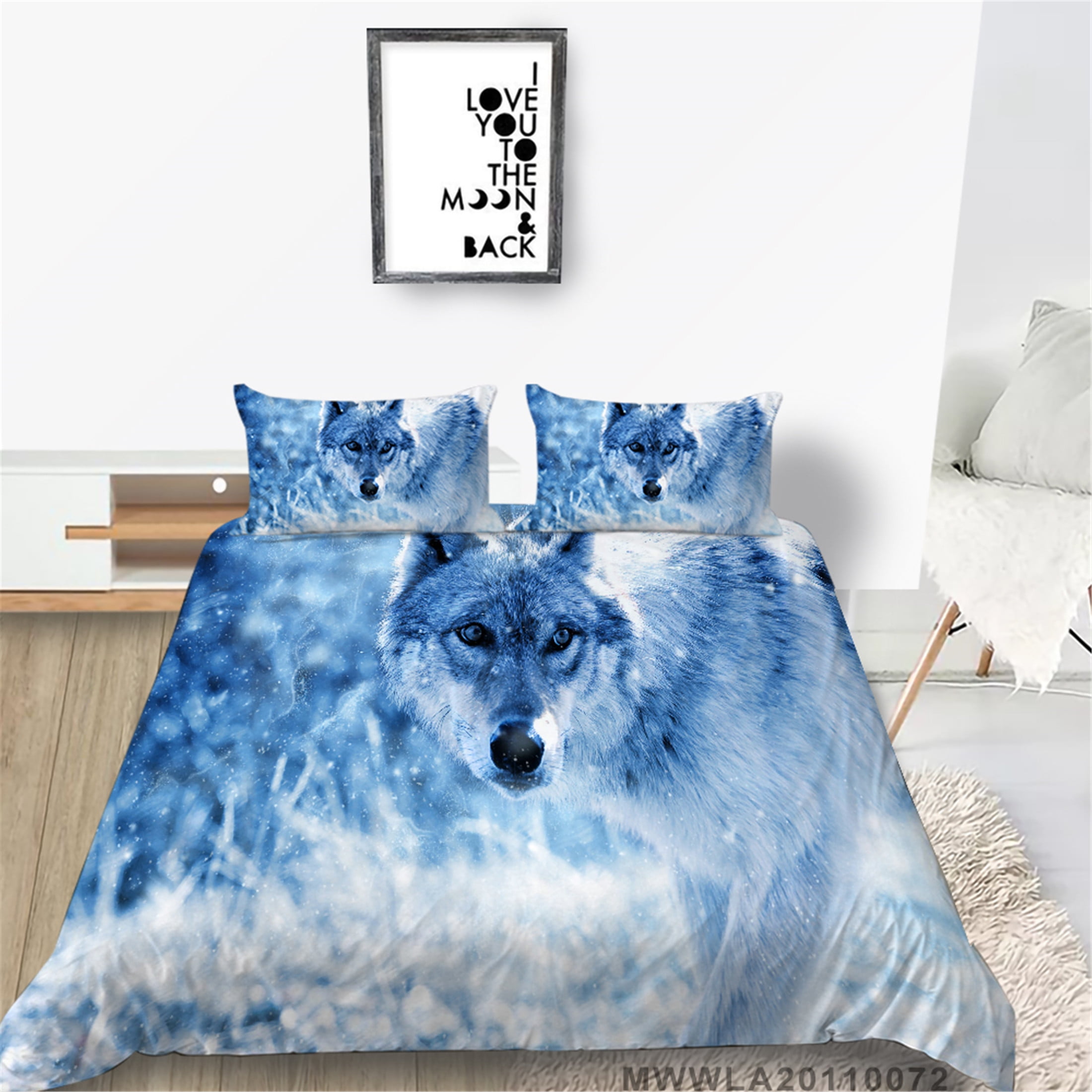 Home Textiles Cool 3D Wolf Printed Bedding Cover Set Creative Duvet ...