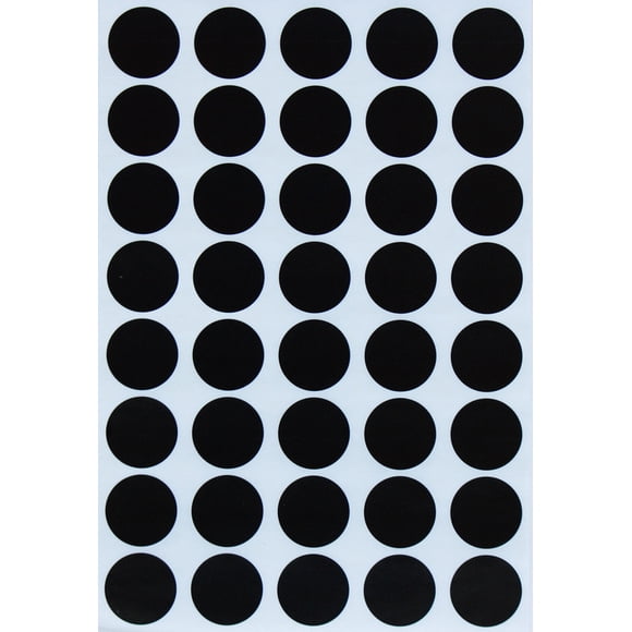 Black Sticker Dots