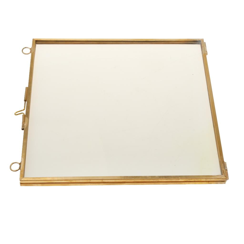 Hanging Brass Copper Picture Photo Frames Glass Shabby Vintage with ...