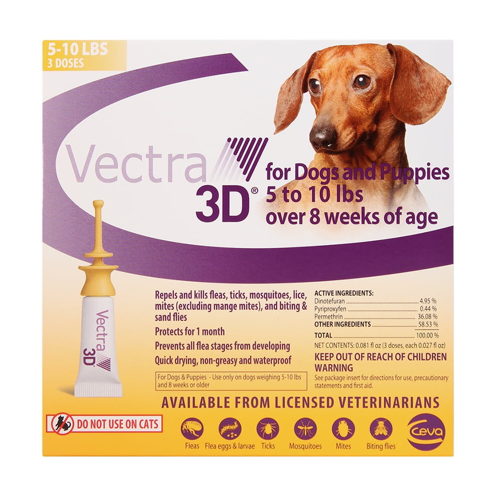 Vectra 3D 5-10 lbs, 3 dose - Walmart.com - Walmart.com