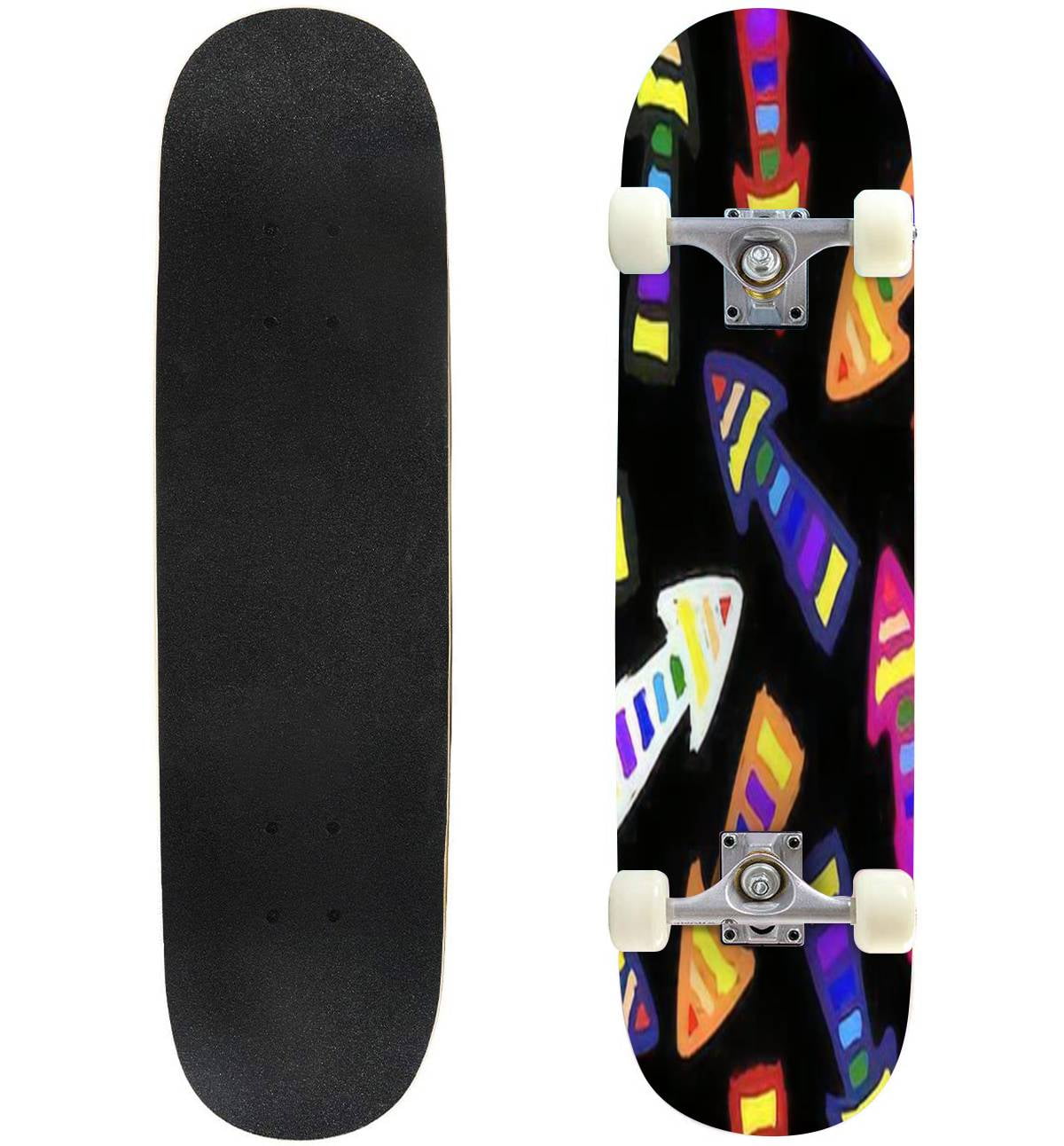 Bright multicolored arrows isolated on black background Cute seamless ...