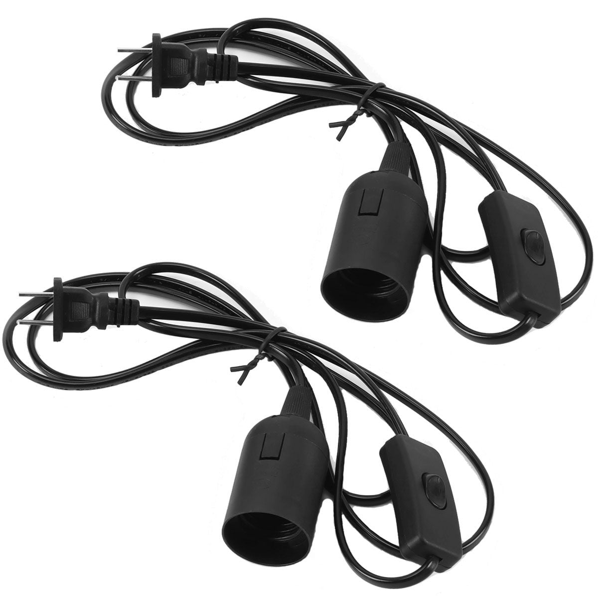 Deago E26/E27 LED Light Socket 5.9FT extension cord with On/Off switch ...