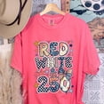 Teeso 250th Anniversary Red White and 250 4th of July Patriotic Tee ...