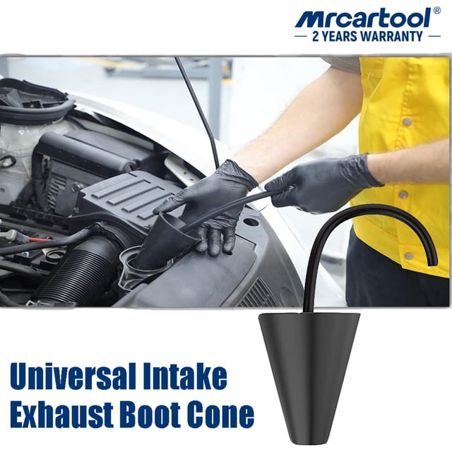 Mrcartool Universal Intake Exhaust Boot Cone Automotive Smoke Machine ...