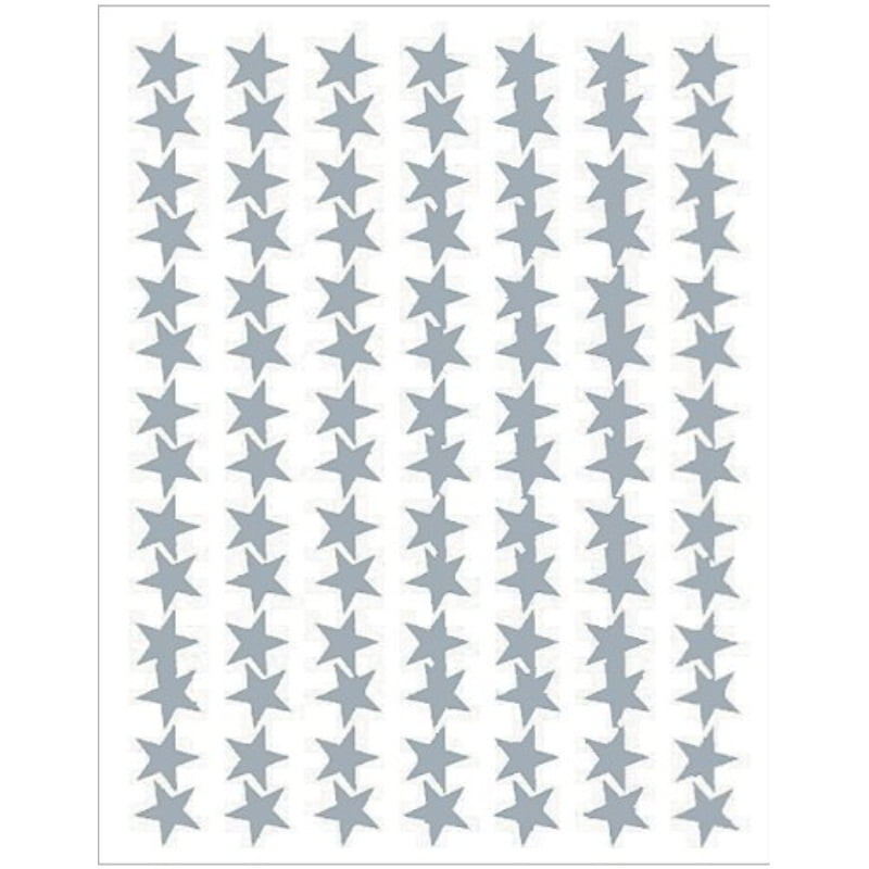 Silver Stars Foil Stickers - Walmart.com