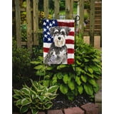 Patriotic USA Schnauzer #2 Garden Flag - Walmart.com