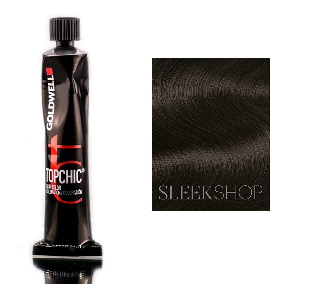 4G - Chestnut , Goldwell Topchic Professional Hair Color (2.1 oz. tube ...