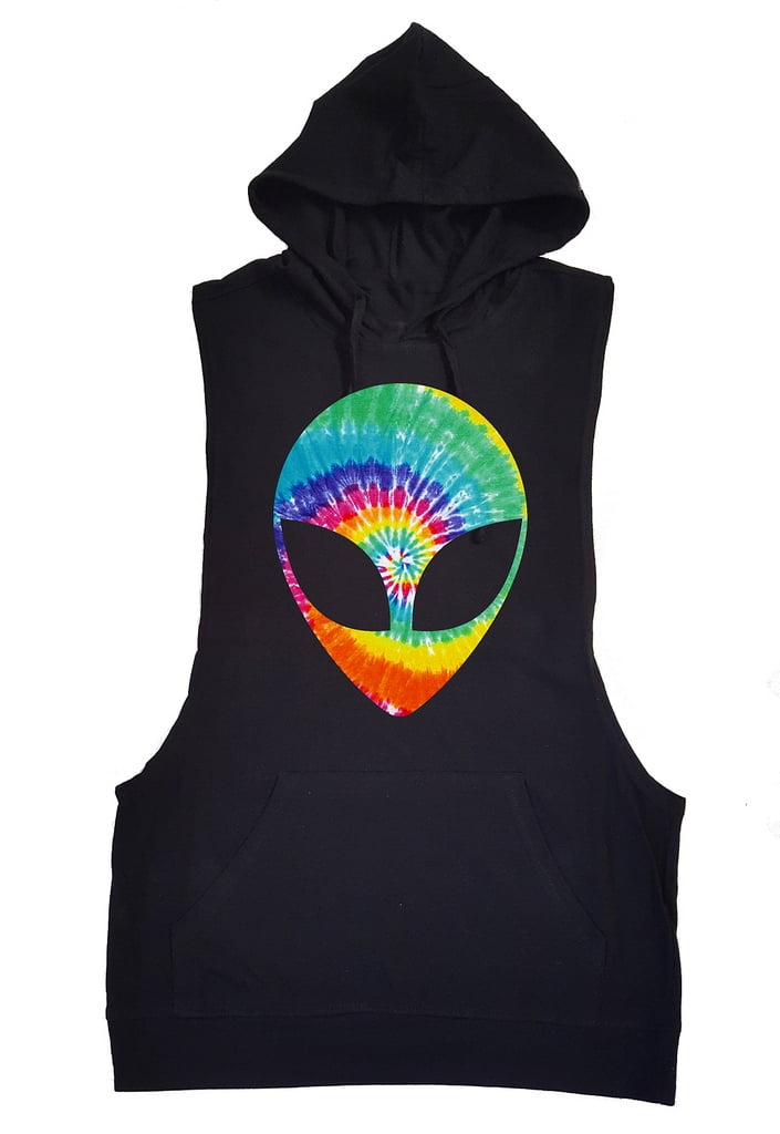 Buy tie dye alien hoodie cheap online