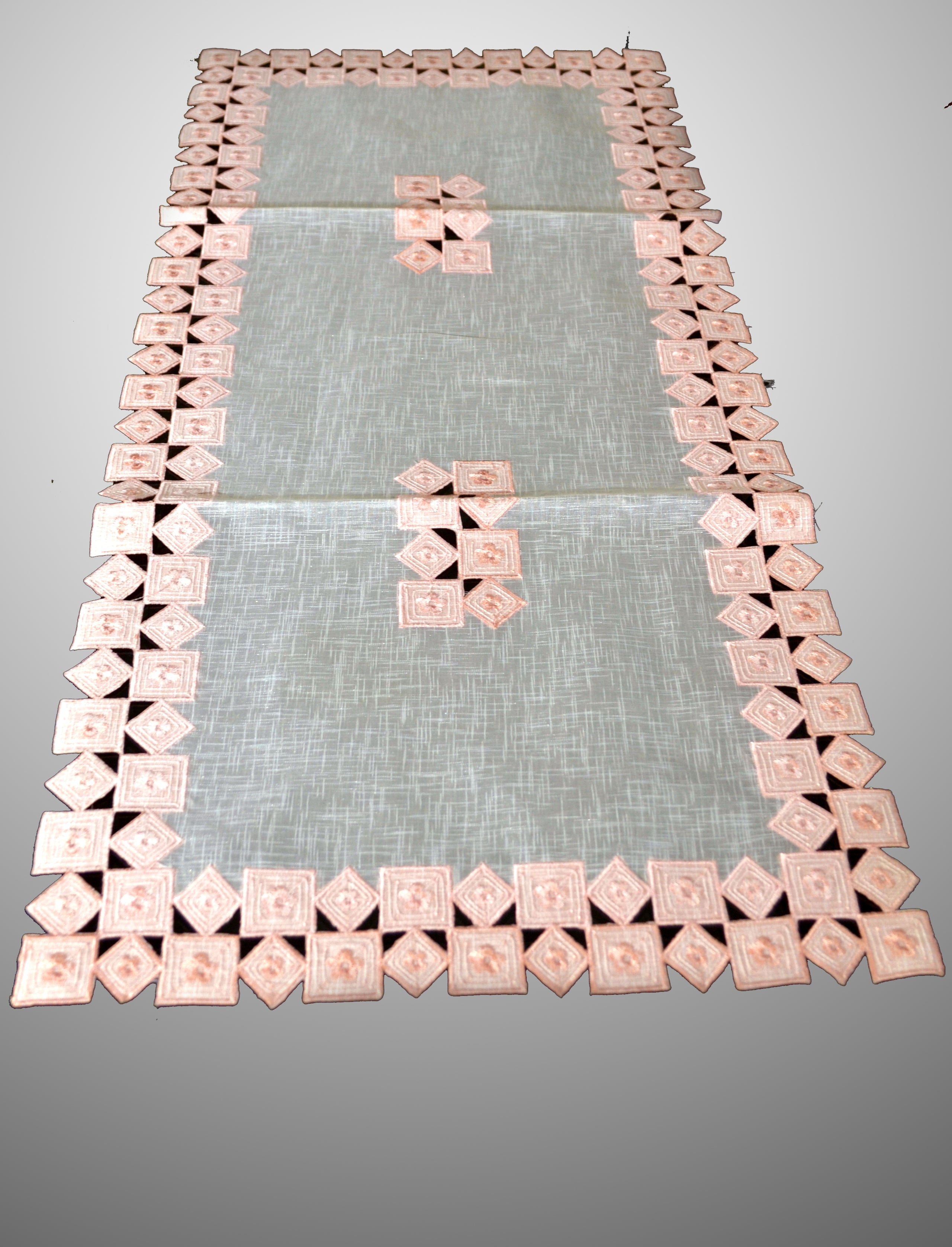 Linen Decorative Embroidered Cutwork Table Cloth - Walmart.com