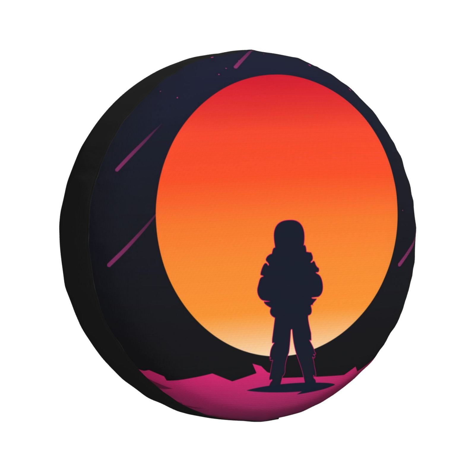 DouZhe Waterproof Spare Tire Cover, Space Star Moon Astronaut Prints ...