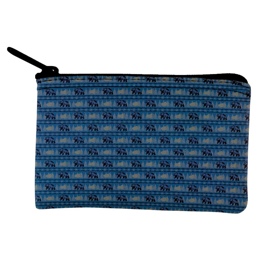 Grizzly Bear Adirondack Pattern Blue Coin Purse - Walmart.com