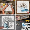 1Set Tree of Life Stencil 29.7x21cm Man Woman Painting Stencil Branch ...