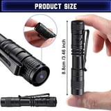 US 1-2 Pack Mini LED Flashlight Pocket Pen Ultra Bright Handheld for ...