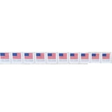 USPS Freedom Flag Forever Stamps 2023, 10 Self-Adhesive Red White Blue ...