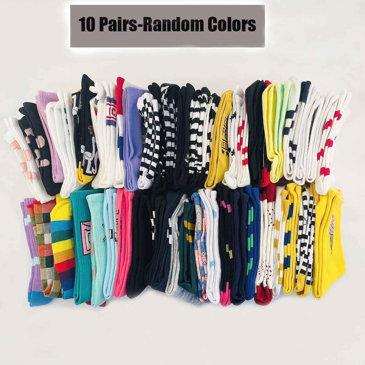 Click here for Womensocksonsale 10 Pairs Random Colors Kawaii Wom... prices