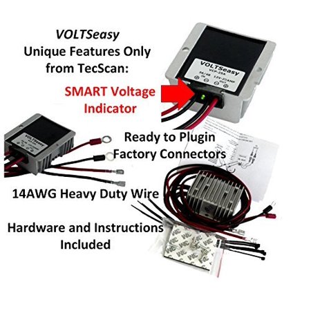 TecScan VOLTSeasy Complete Golf Cart Voltage Reducer for 36v & 48v 20 ...