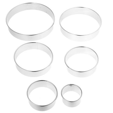 Round Cookie Cutters Set, Stainless Steel Circle Cookie Biscuit Cutters ...