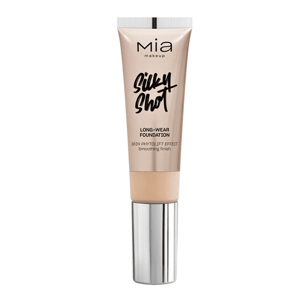 Silky Shot Foundation - Base alisadora de cobertura media-alta ...