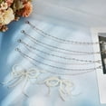 6Pcs 3 Styles Alloy Plastic Pearl Shoe Decoration Chain Strap Chain ...