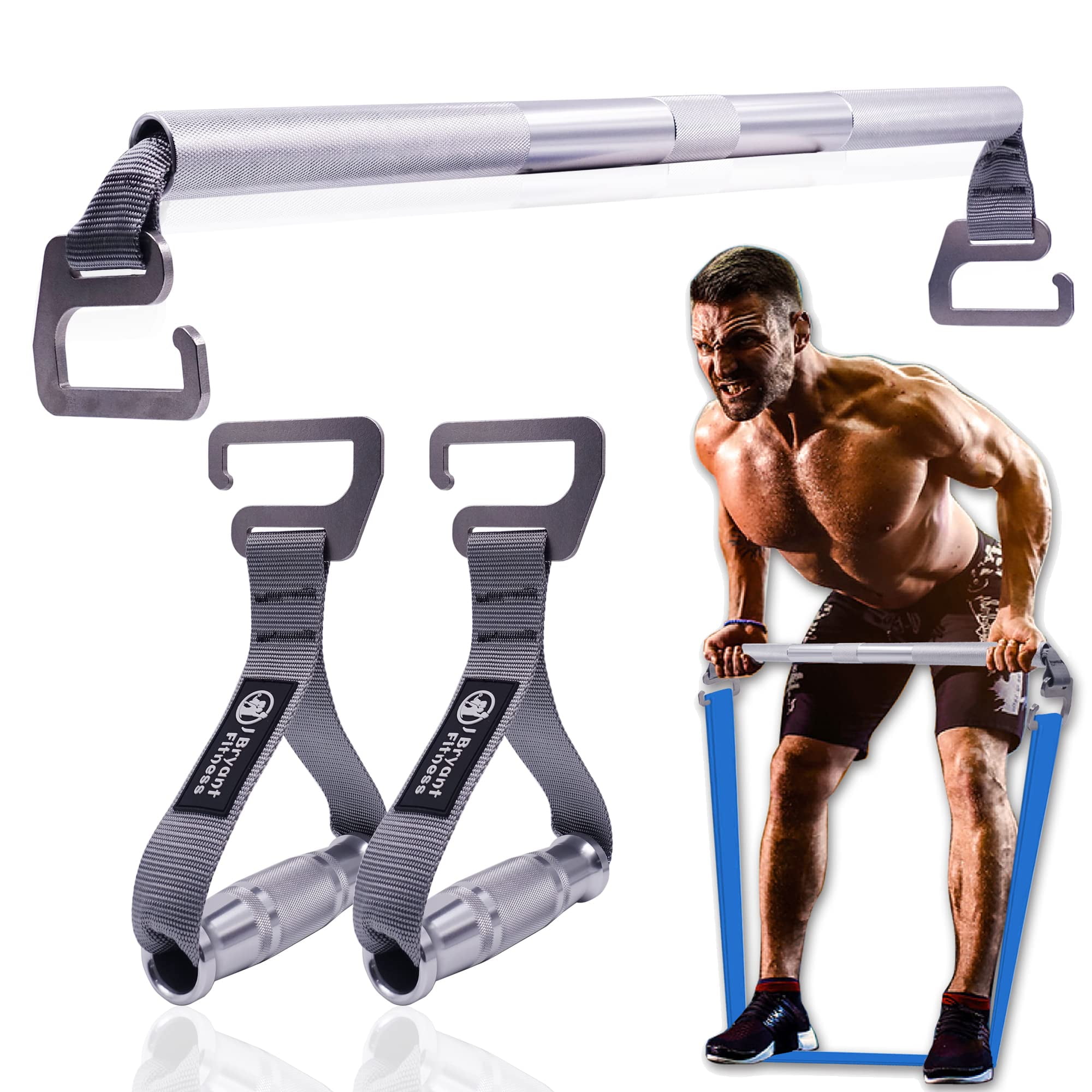 Gym Handles J Bryant Fitness Resistance Band Handle Cable Machine ...