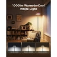 Uplighter Floor Lamp for Living Room, RGBIC Ripple Projector, Floor ...