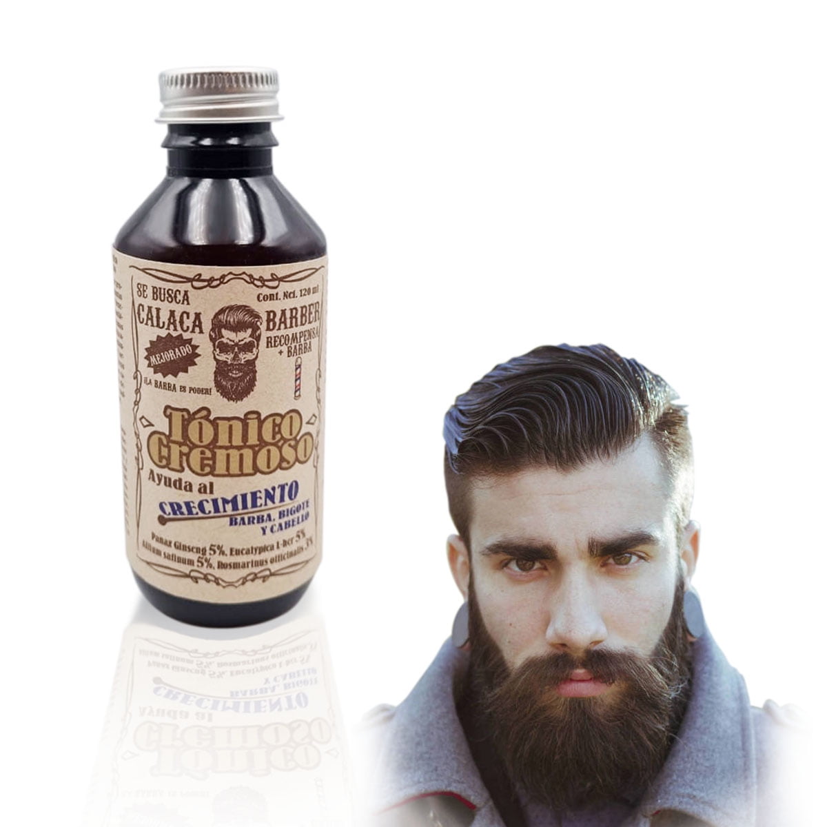 Tonico Cremoso para Crecimiento de Barba, Bigote y Cabello Incredible ...