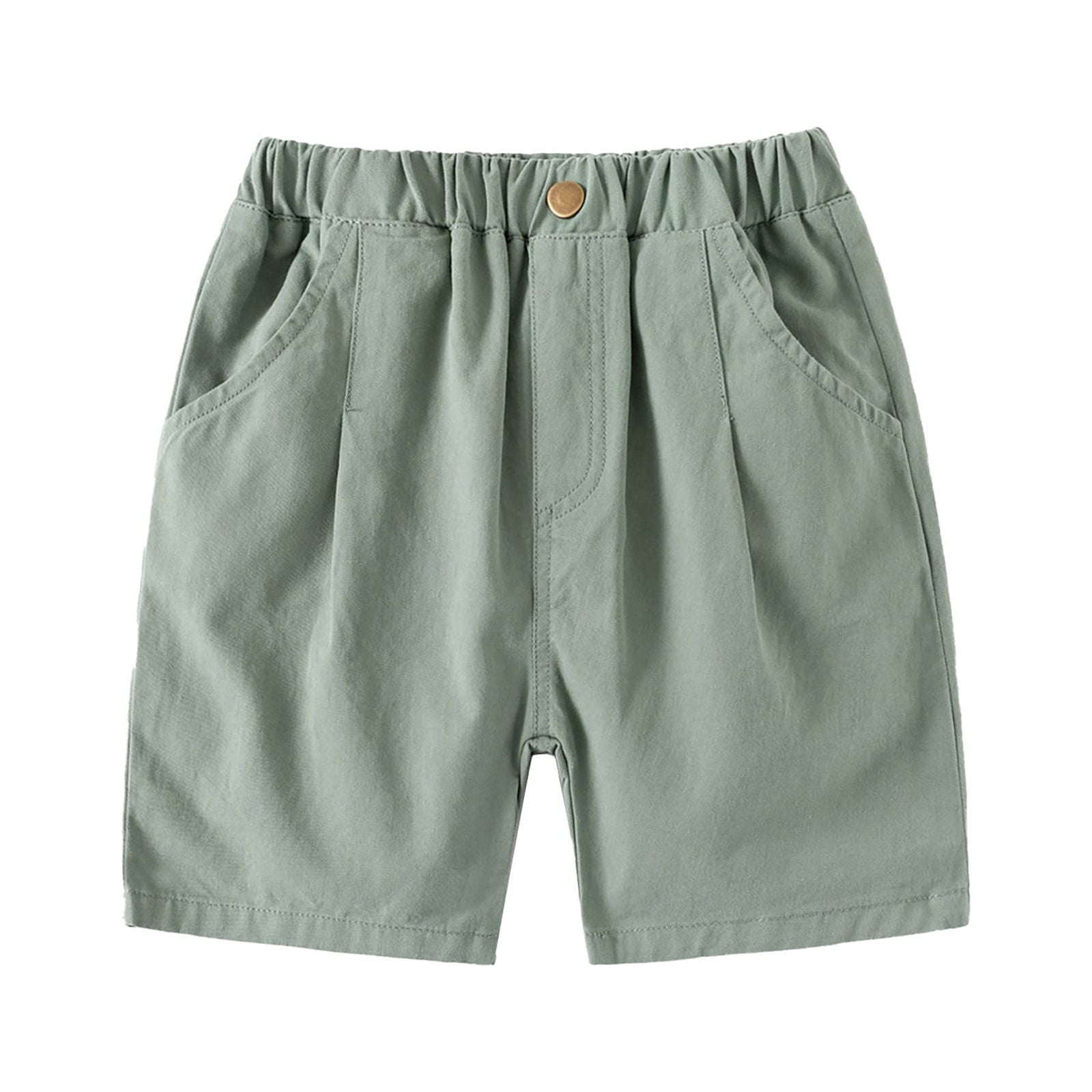 Boys Shorts Summer Toddler Boys Solid Color Casual Shorts Kids Fashion ...