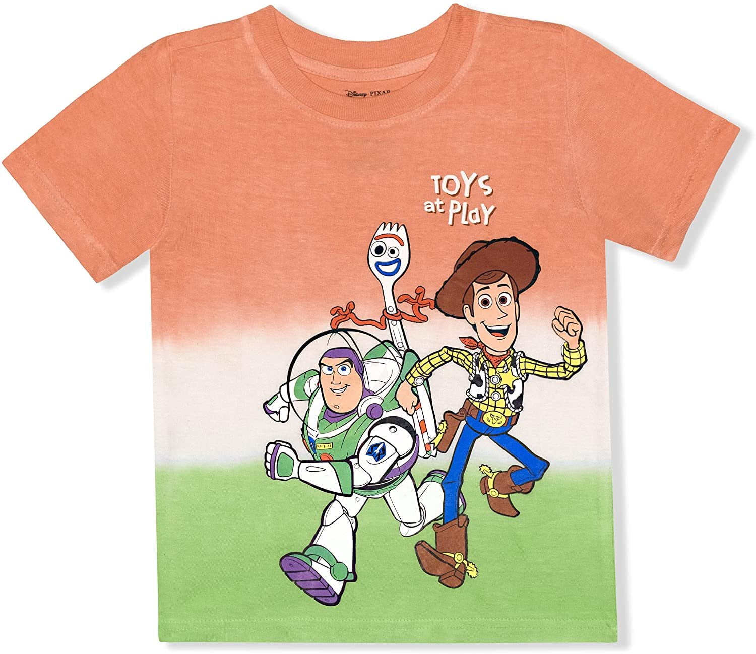 Disney Toy Story Short Sleeve Tee Shirt for Kids, Crewneck Tie Dye Top ...