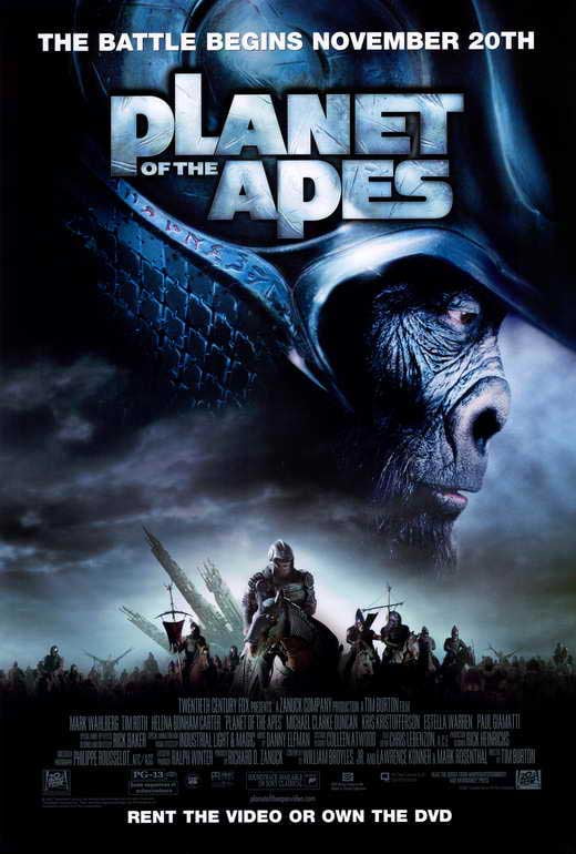Planet of the Apes - movie POSTER (Style B) (27" x 40") (2001 ...