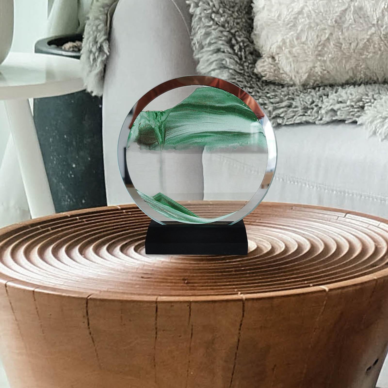 Sands Pictures Flowing Sand Desktop Sand Art Round Scenery Relaxing ...