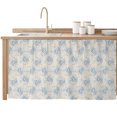 Blue Rose Cabinet Curtains 28"W x 51"L, Country Pastoral Vintage ...