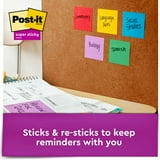 Post-it Super Sticky Notes, 3" x 3", Purple, 5 Pads/Pack - Walmart.com